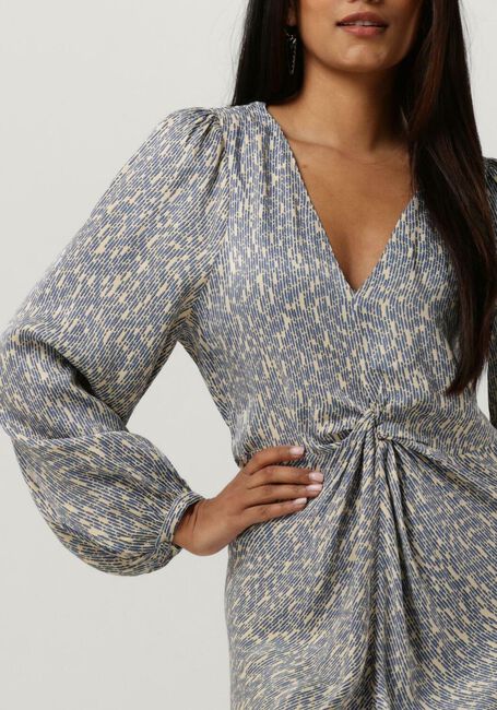 Blauwe SECOND FEMALE Maxi jurk RATTAN DRESS | Assem