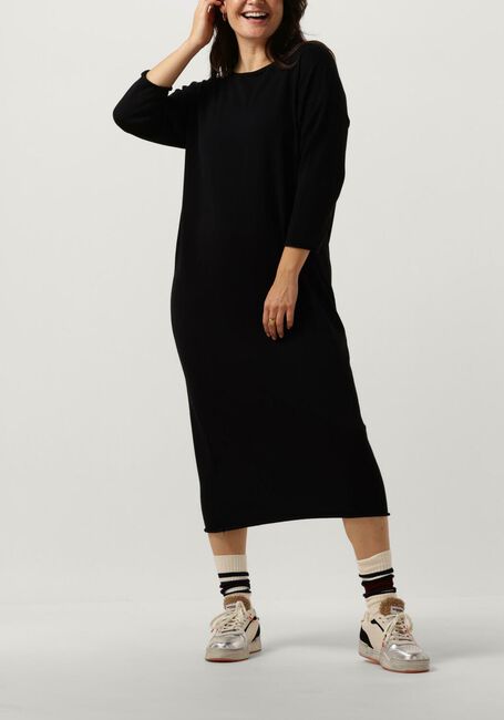 Zwarte PENN & INK Midi jurk W23B217 | Assem