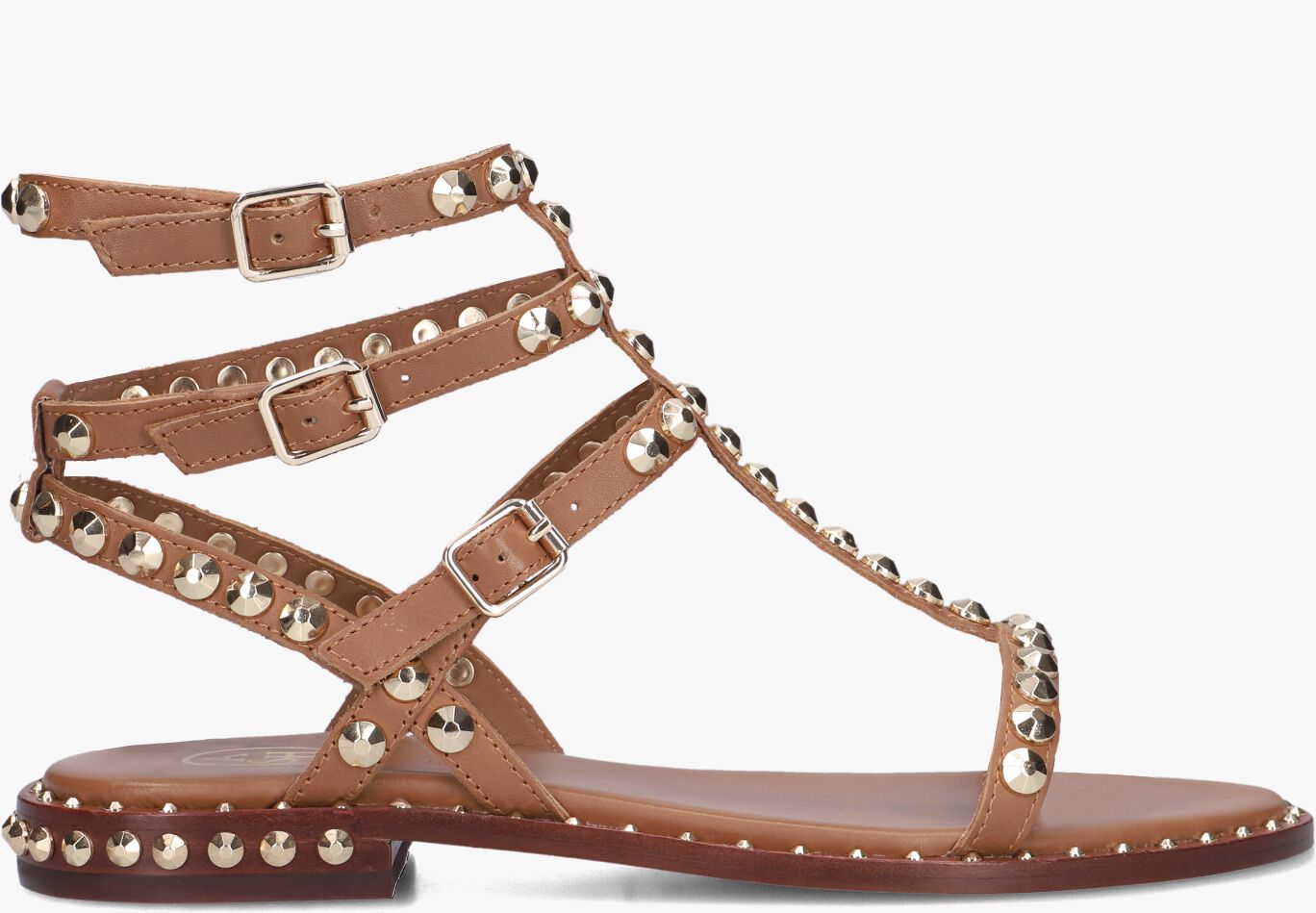 Bruine ASH Platte sandalen PLAY | Assem