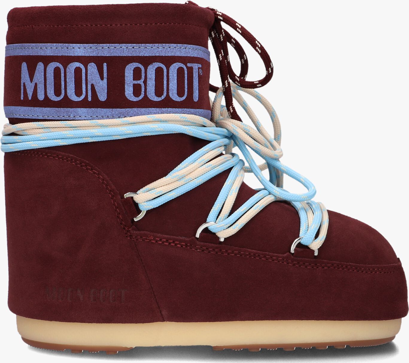 Rode MOON BOOT Boots ICON LOW SUEDE LACES | Assem