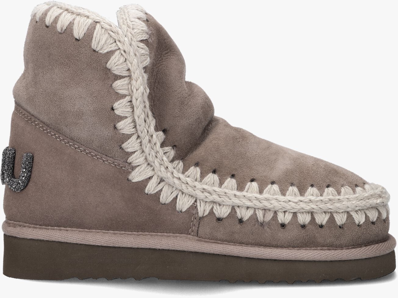 Grijze MOU Vachtlaarzen ESKIMO 18 GLITTER LOGO | Assem