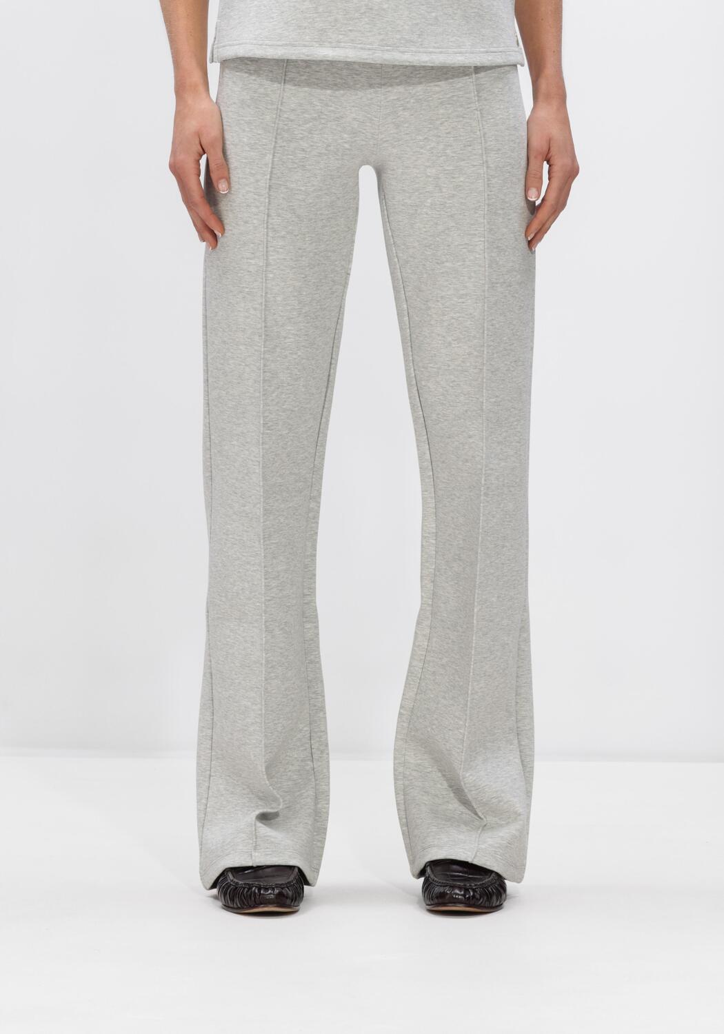 Lichtgrijze HOUSE OF GRAVITY Flared broek TAILORED TROUSERS | Assem
