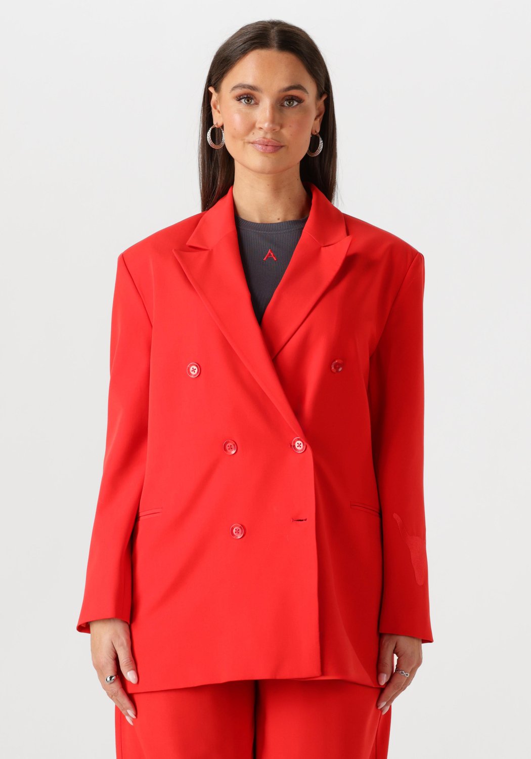 Rode ALIX THE LABEL Blazer LADIES WOVEN OVERSIZED BLAZER | Assem
