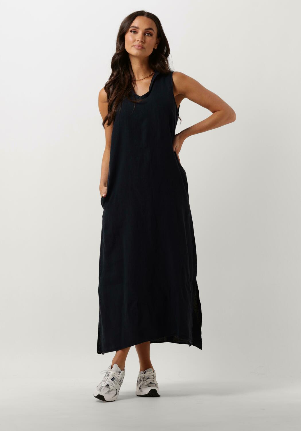 Blauwe PENN & INK Midi jurk S24Z653LTD | Assem
