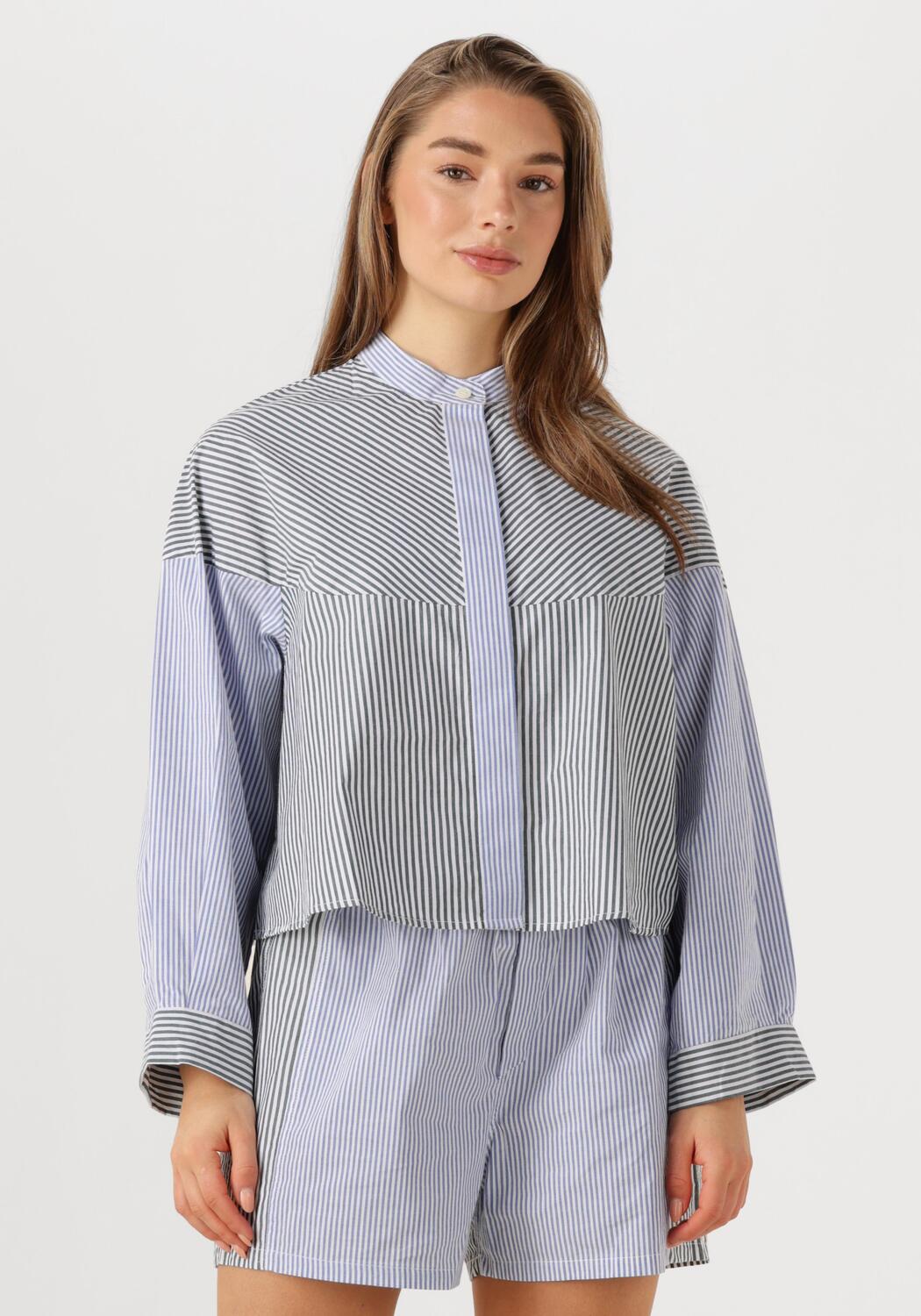 Blauwe ANTIK BATIK Blouses MARTIN BLOUSE | Assem