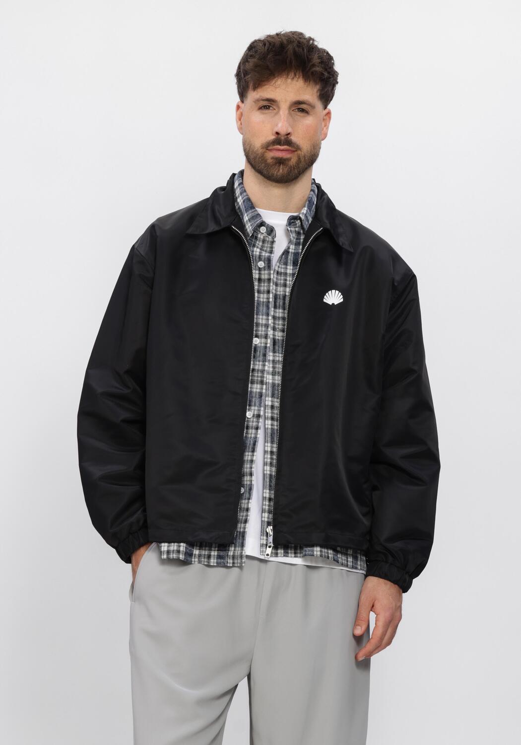 Zwarte NEW AMSTERDAM SURF ASSOCIATION Jack COACH JACKET | Assem