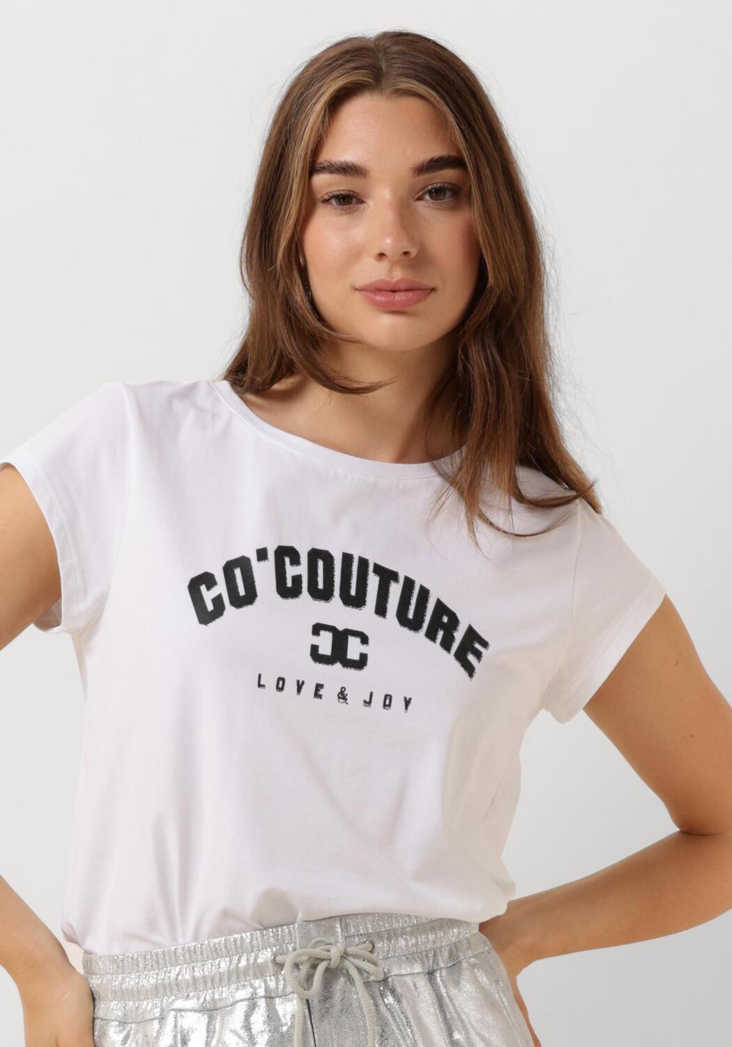 Witte CO'COUTURE T-shirt DUSTCC PRINT TEE | Assem