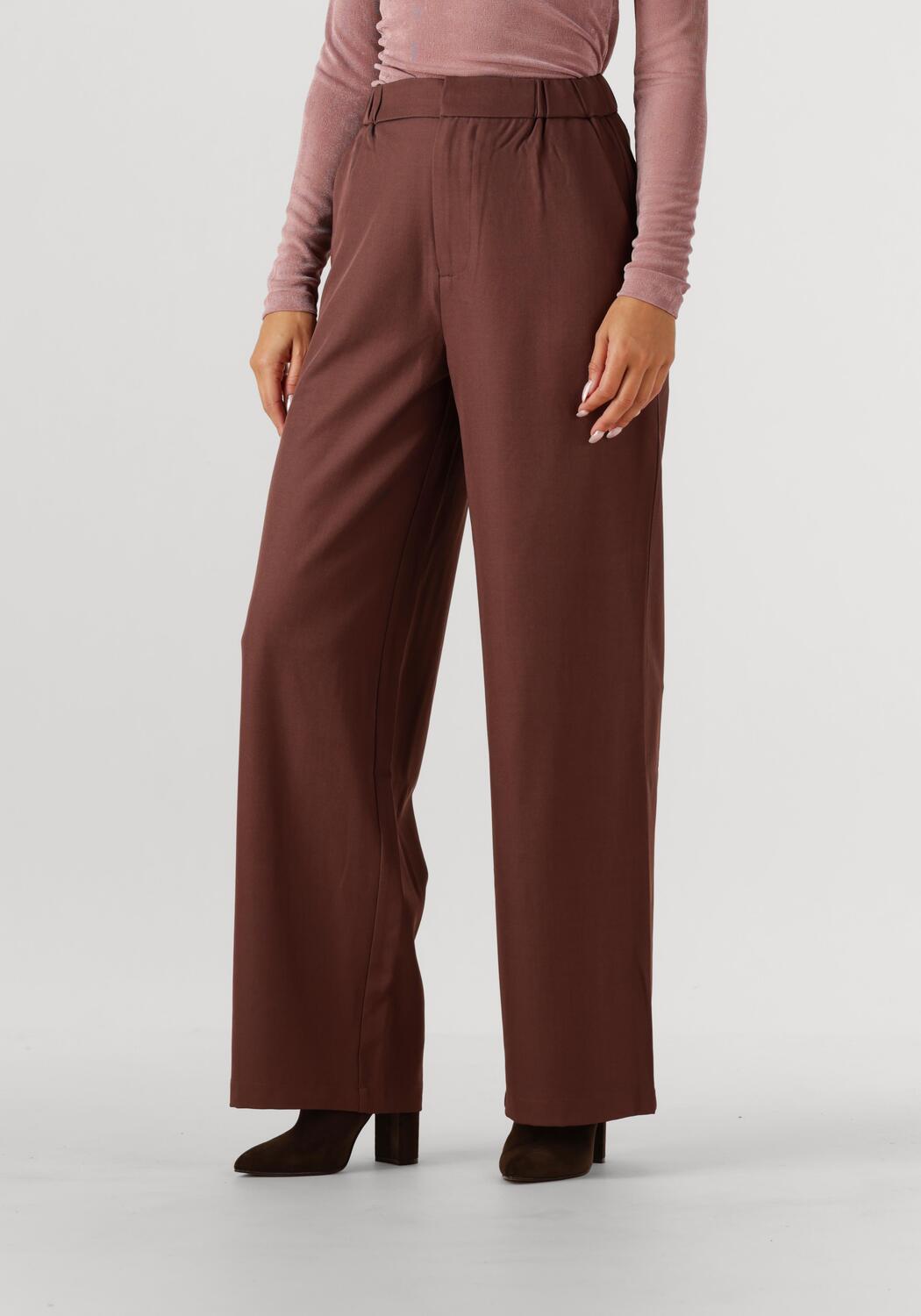 Bruine AMAYA AMSTERDAM Wijde broek VERA PANTS | Assem