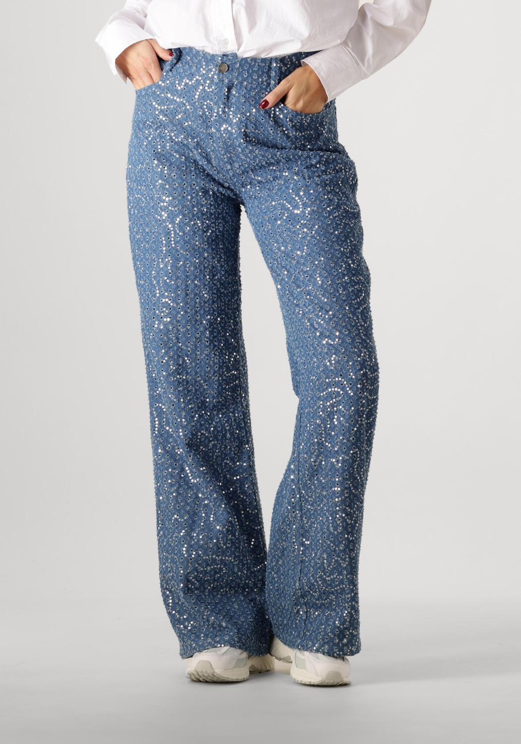 Blauwe DANTE6 Straight leg jeans GLITTER JEANS | Assem