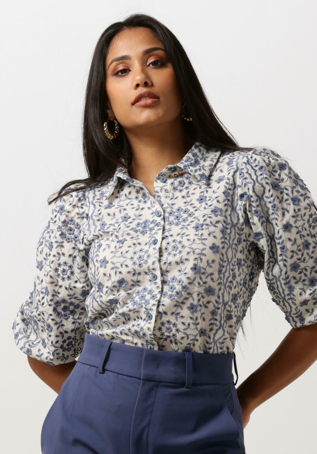 Gebroken wit AAIKO Blouses LIEN TWO TONE CO 530 | Assem