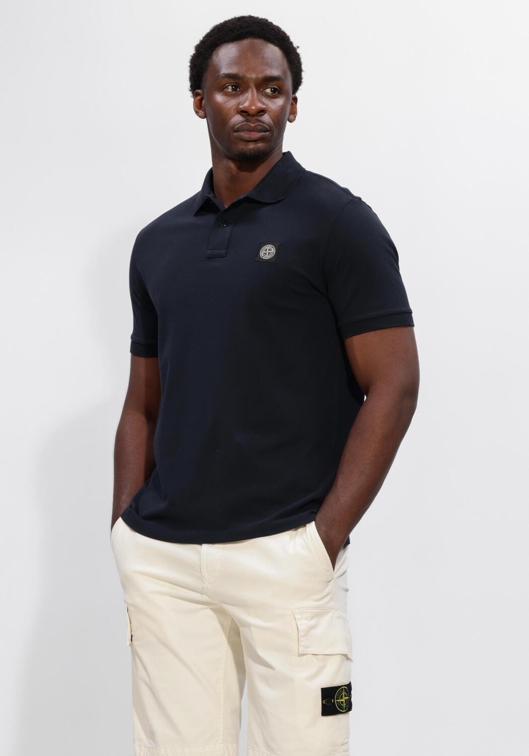Donkerblauwe STONE ISLAND Polo SS POLO S0017 | Assem